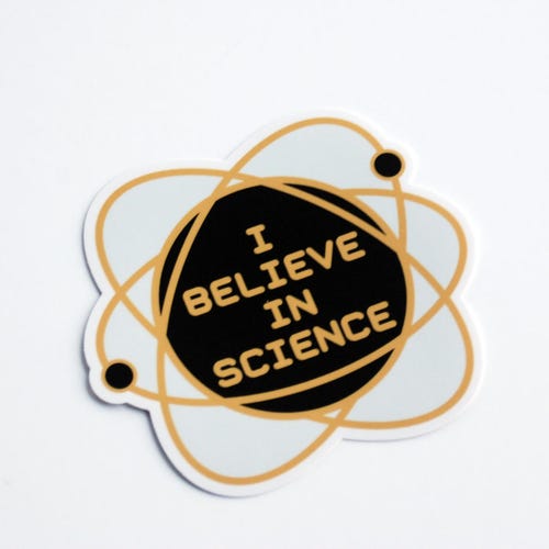 I Believe in Science Sticker | Etsy