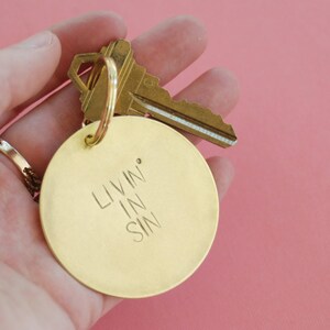 Funny Custom Stamped Key Ring, Key Chain - Etsy