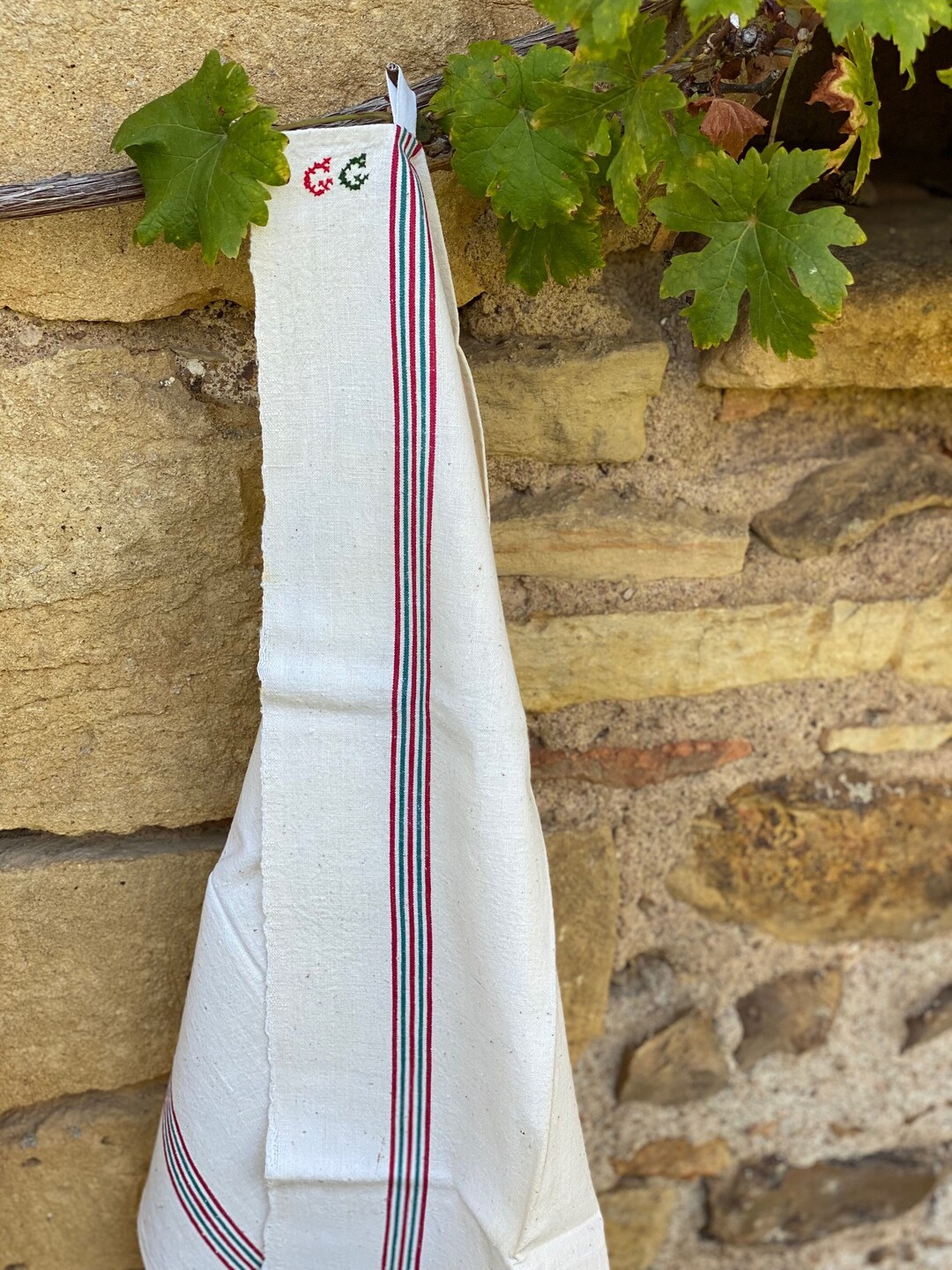 Torchon Ancien GG - Etsy France