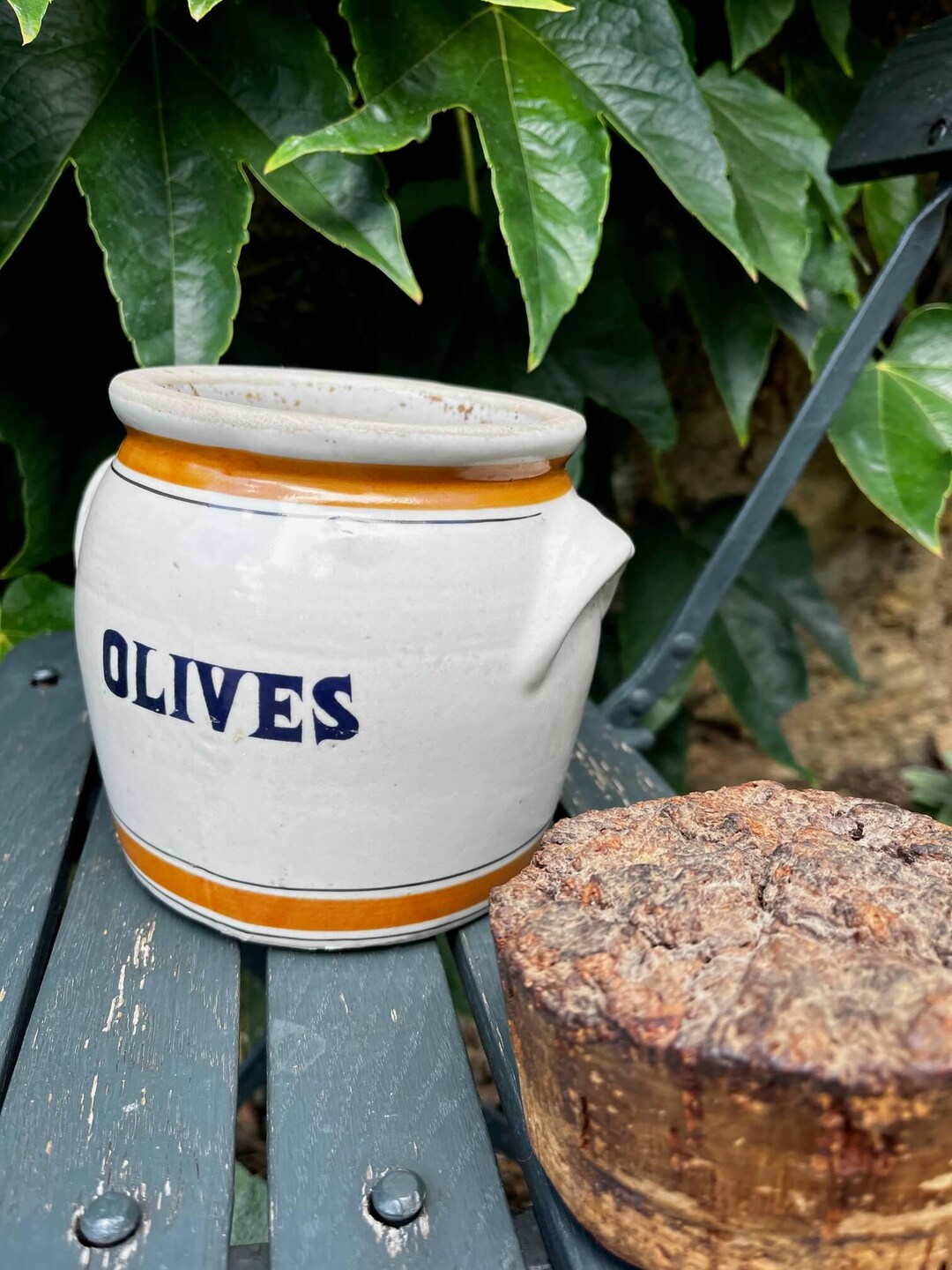 Rustic French Stoneware Olive Pot | Traditional Provençal Ceramics ...