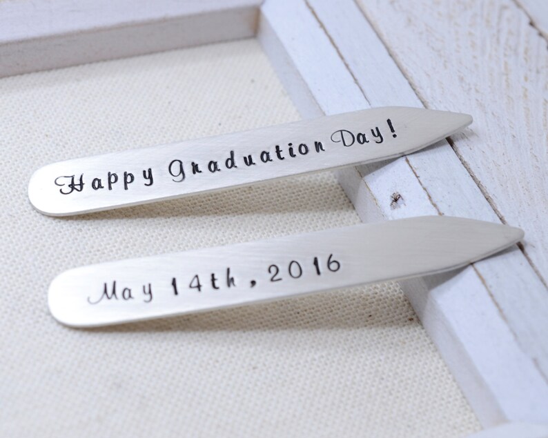 Personalized Graduation Collar Stays - Class of 2018 High School ...