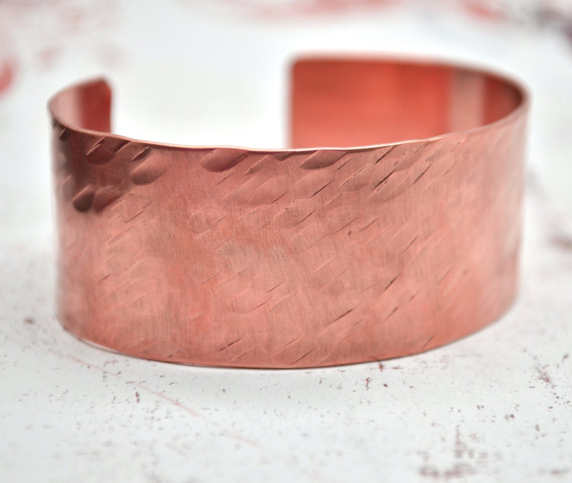 Long Quote Wide Copper Cuff Bracelet Personalized Cuff Hand | Etsy