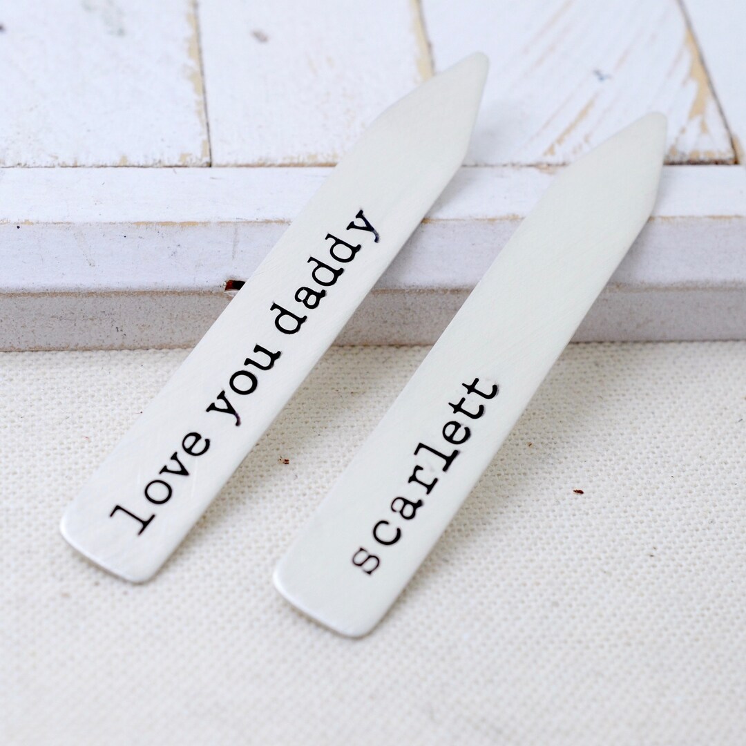 Father's Day Collar Stays - Personalized Christmas Gift - Gifts for Dad ...