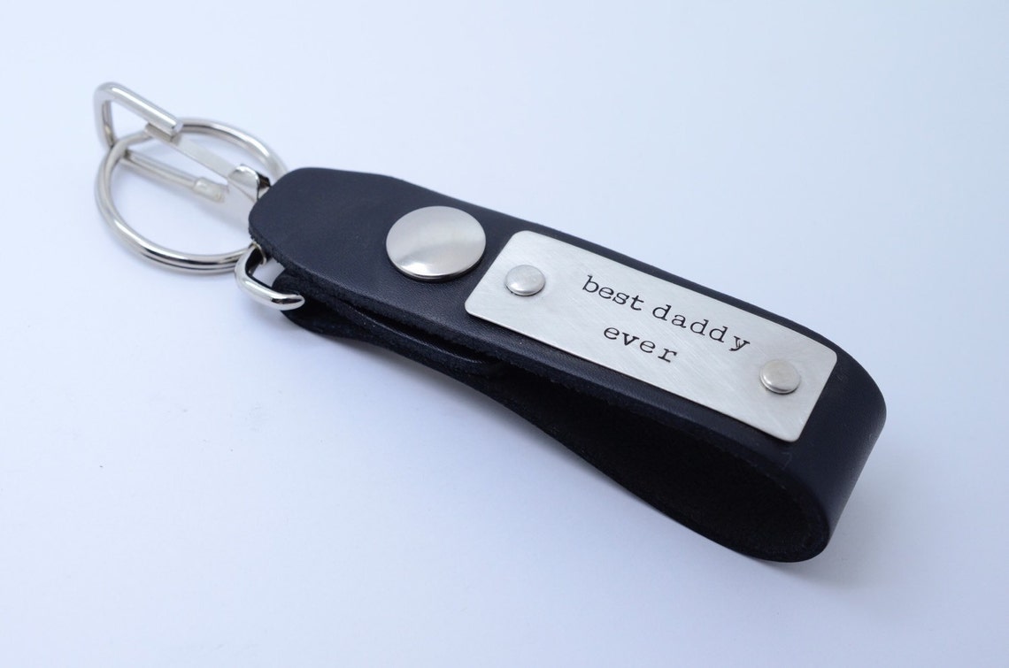 Personalized Leather Keychain for Men Personalized Keychains - Etsy