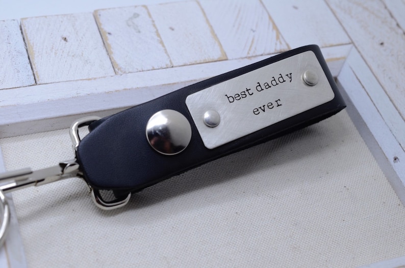 Personalized Leather Keychain for Men Personalized Keychains - Etsy