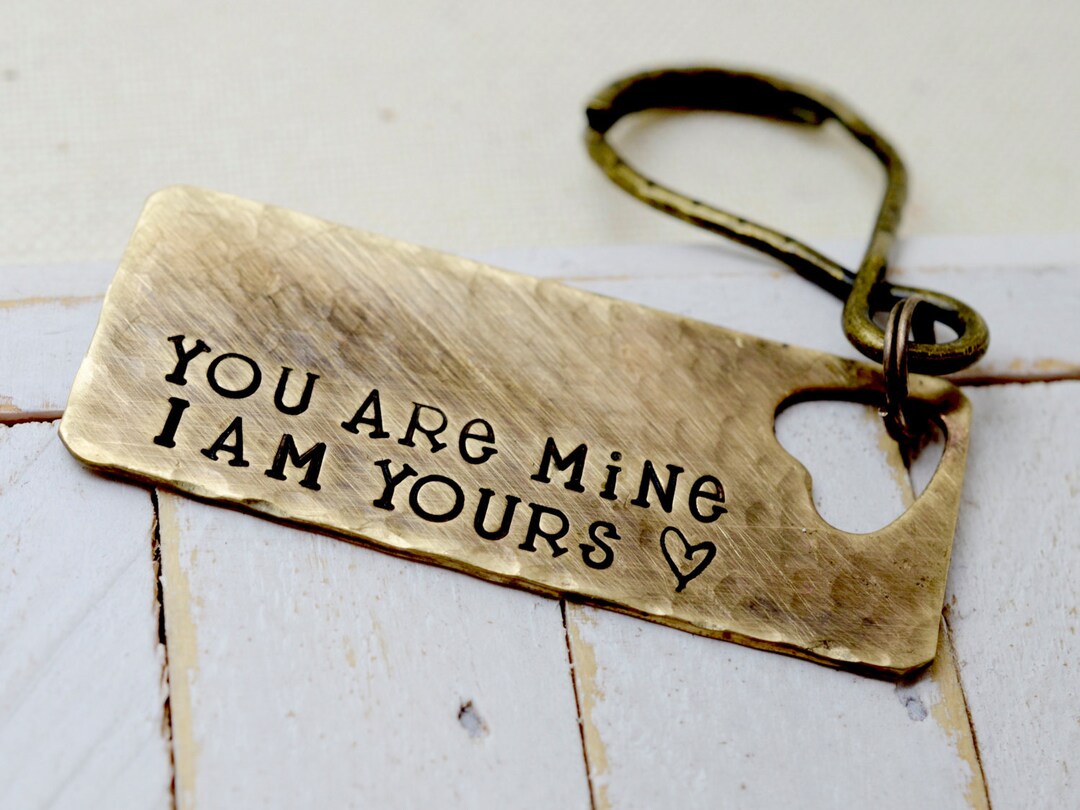 Personalized Key Chain - Rustic Infinity Key Chain - Cut Out Heart Key ...