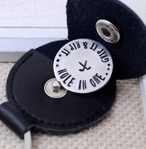 Personalized Golf Marker Hand Stamped Token Key Chain Daddy | Etsy