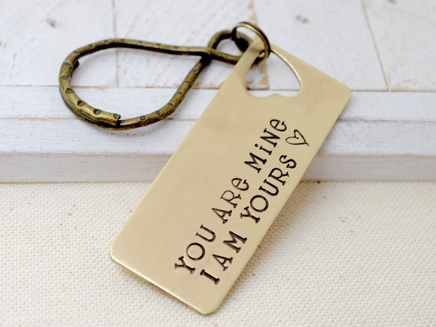 Personalized Key Chain Rustic Infinity Key Chain Cut Out | Etsy