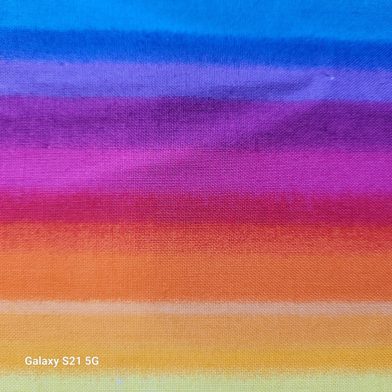 Rainbow Colors Stripes on Cotton Fabric BTY - Etsy