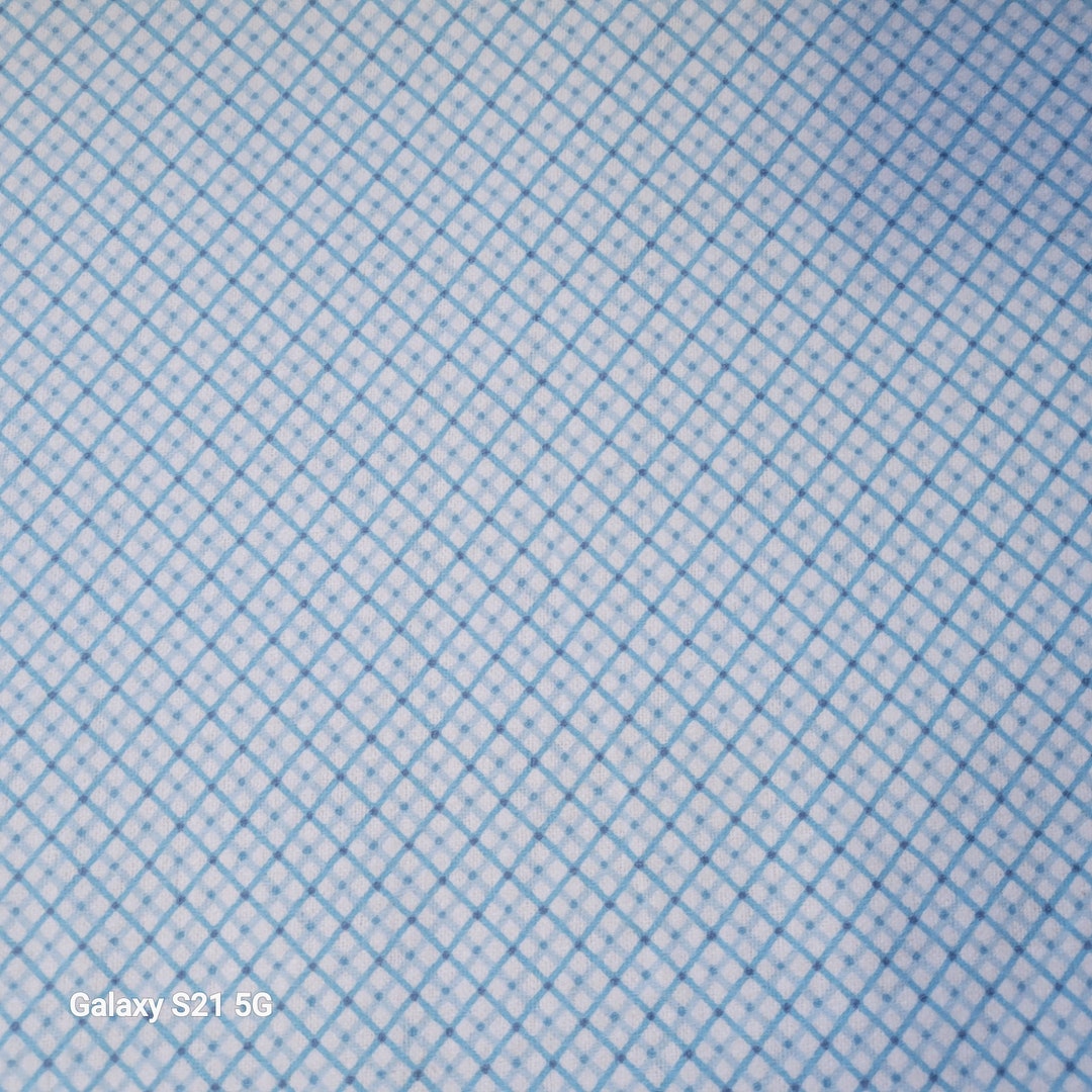 Blue and White Checkered Flannel SOFT Fabric all Urs 4 1 Price - Etsy