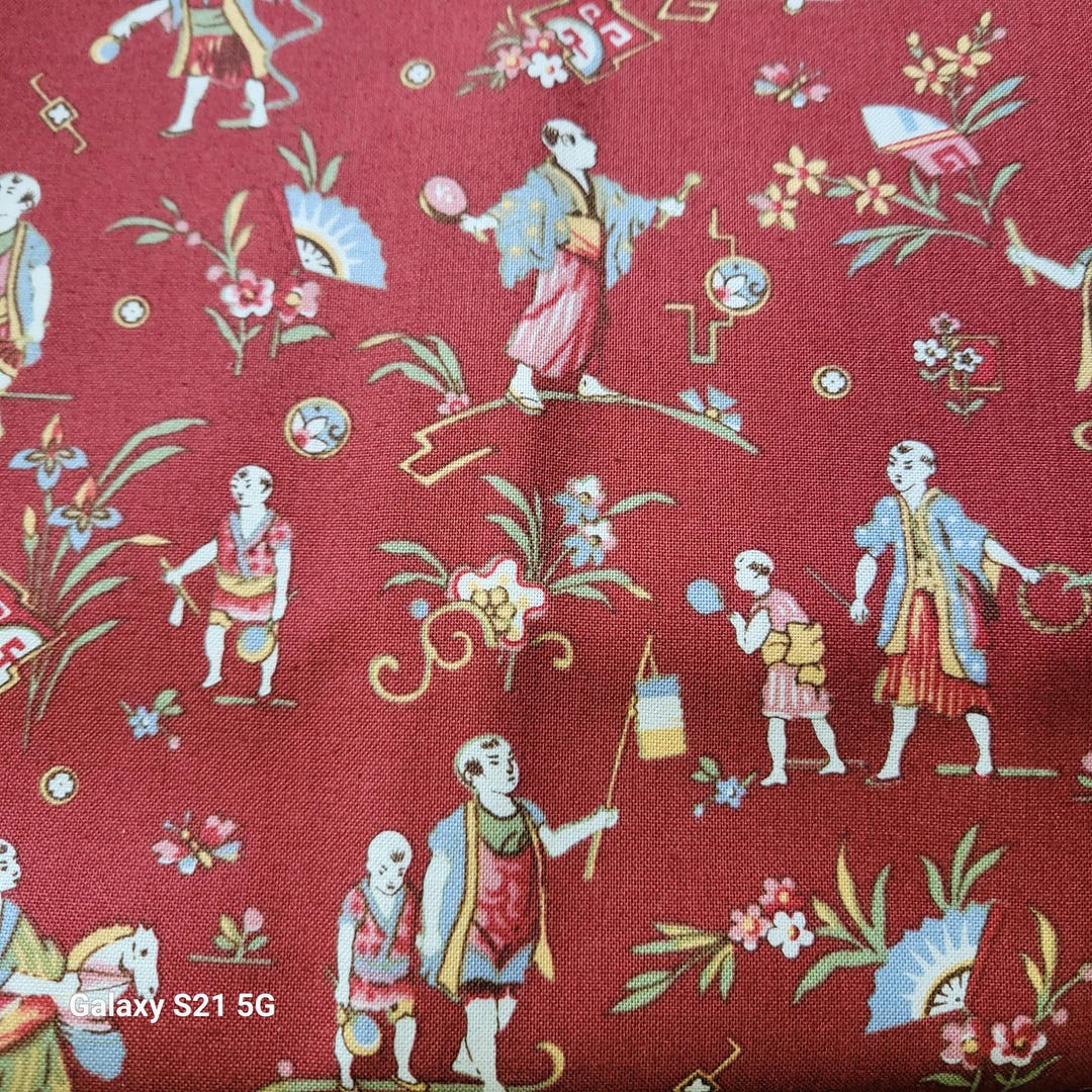 Monks on Burgundy Cotton Fabric BTY - Etsy