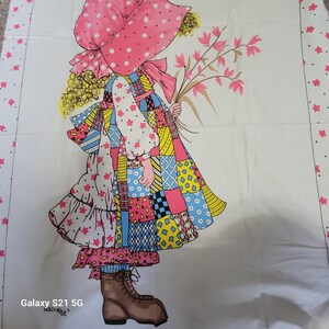 Holly Hobbie Panel Med Weight , White Cotton Fabric Bty - Etsy