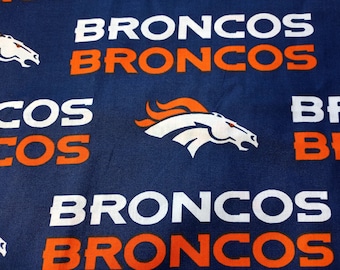 Denver Broncos Fabric by the Yard, Cotton Denver Broncos Fabric ...