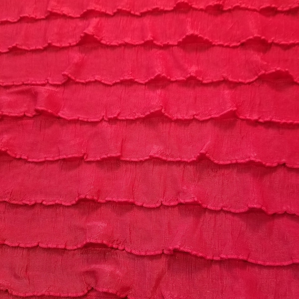Red Ruffle Fabric - Etsy