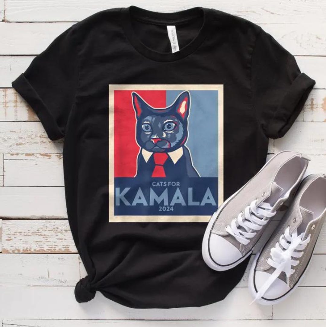Kamala Harris , Childless Cat Lady PNG, Harris 2024 PNG, Vote Democrat ...