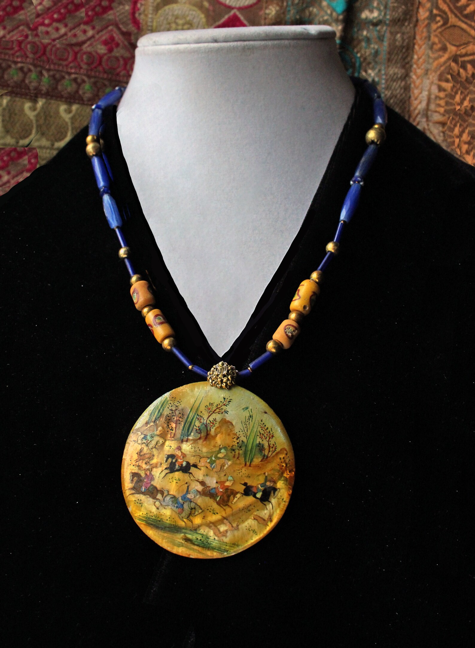 Beautiful Hand Painted Middle Eastern Antique Miniature: Old - Etsy