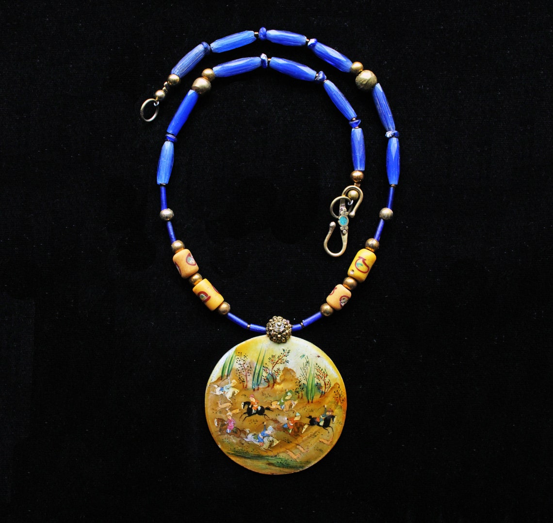 Beautiful Hand Painted Middle Eastern Antique Miniature: Old - Etsy