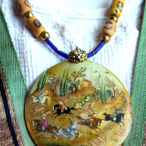 Beautiful Hand Painted Middle Eastern Antique Miniature: Old - Etsy