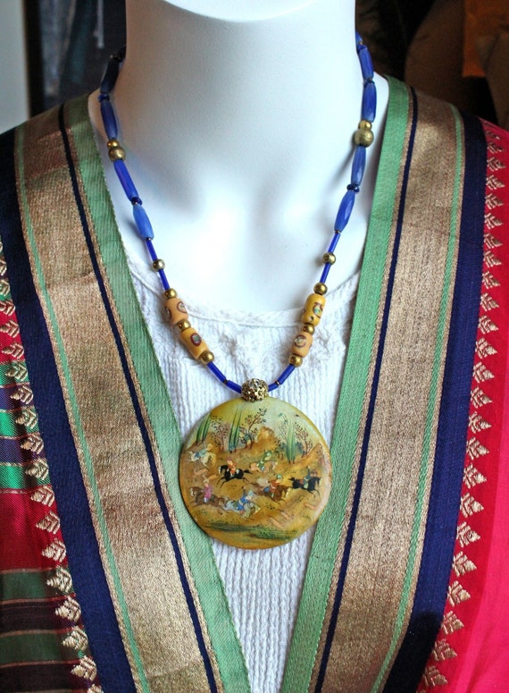 Beautiful Hand Painted Middle Eastern Antique Miniature: Old - Etsy