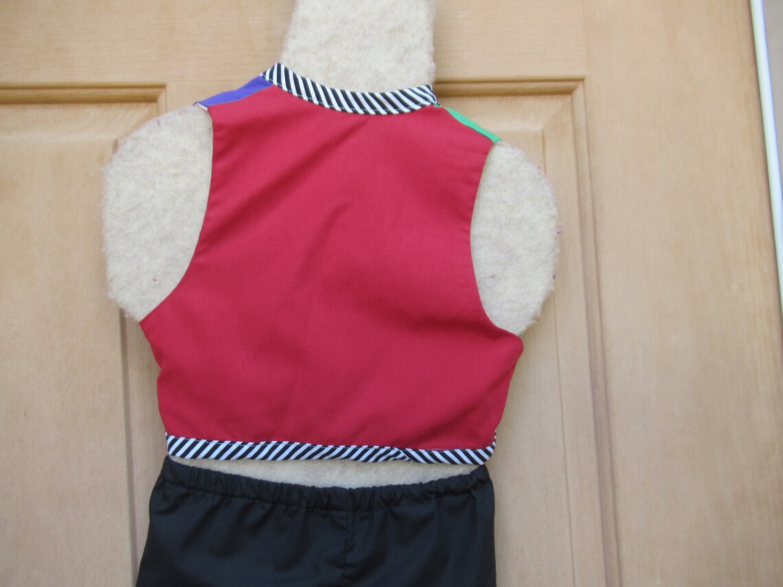 Jester Vest and Bubble Pants A Christmas Elf Clown Costume - Etsy