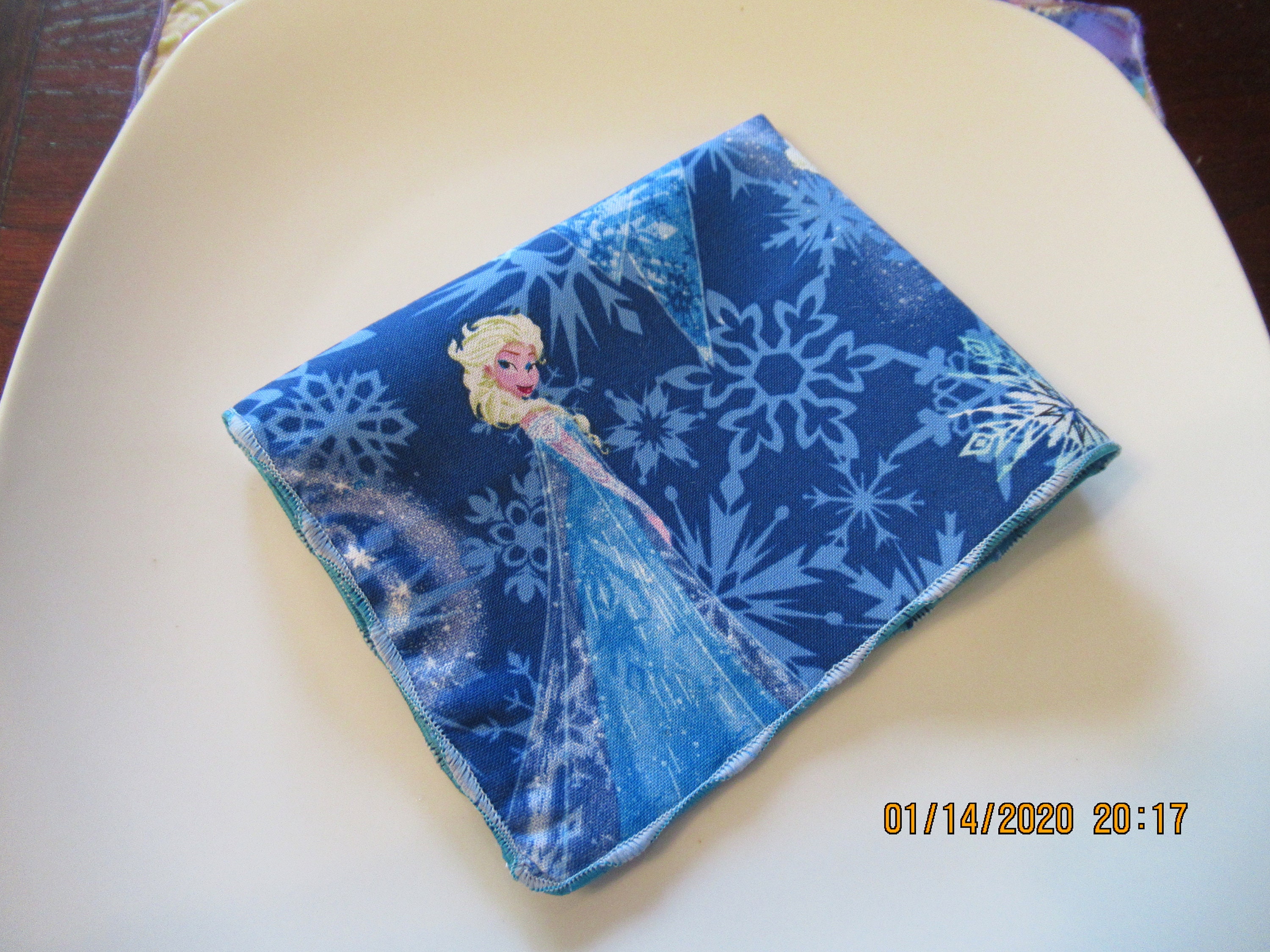 Frozen Set Napkins, Elsa and Anna, Lunch Box Napkins, Bento Box Napkins ...