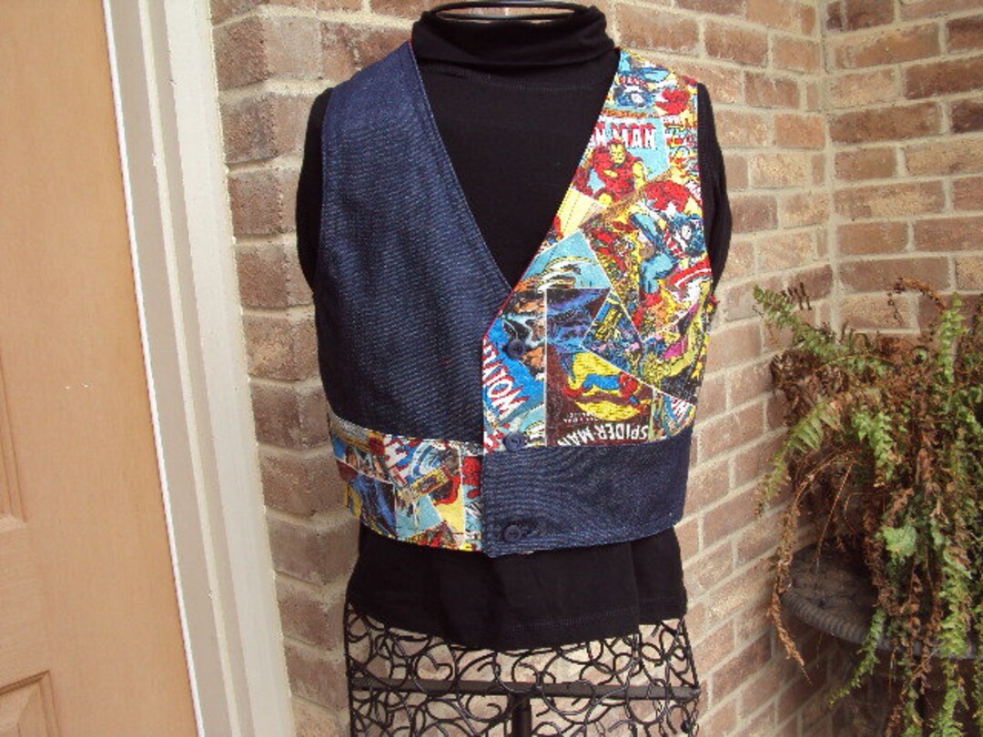 Marvel Comics Super Hero Childrens Vest With Free Mask, Hulk, Spider ...