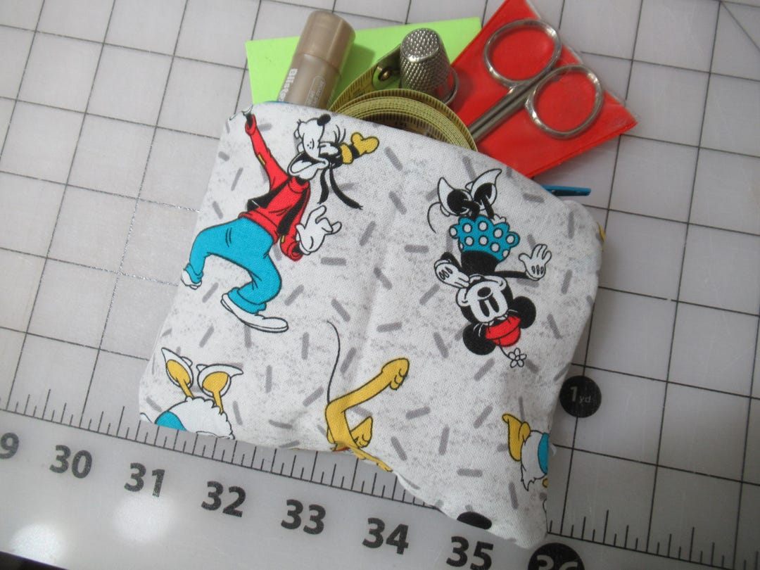 Goofy Zippered Coin Purse: Card Wallet, Sewing Notions Bag - Etsy