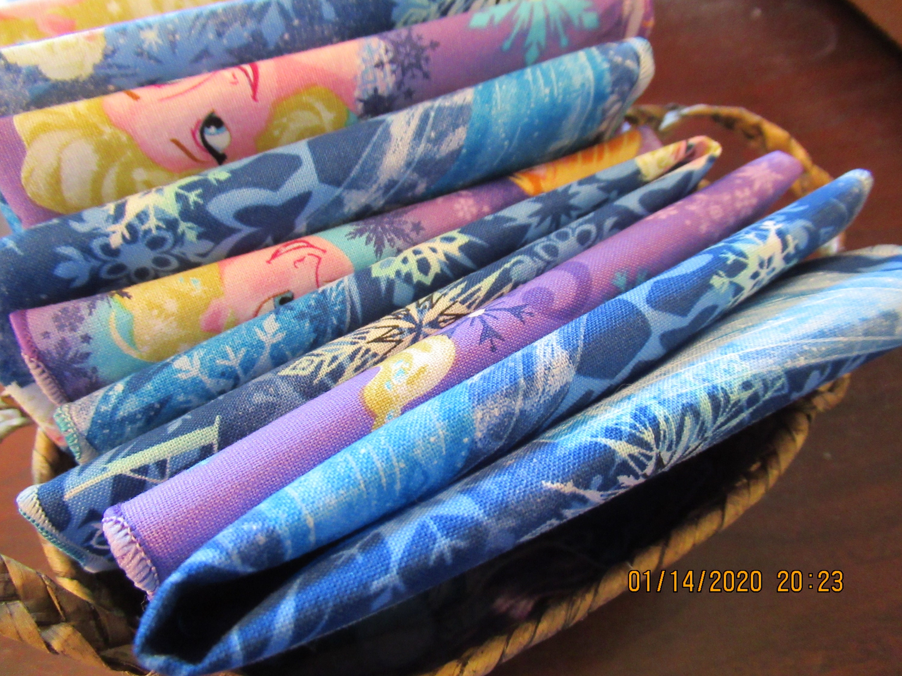 Frozen Set Napkins, Elsa and Anna, Lunch Box Napkins, Bento Box Napkins ...