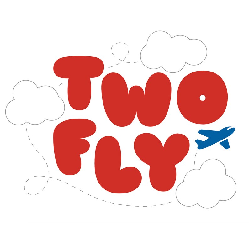 Two Fly - Birthday Shirt - Toddler, Kid, Baby - DIY Heat Transfer - Etsy