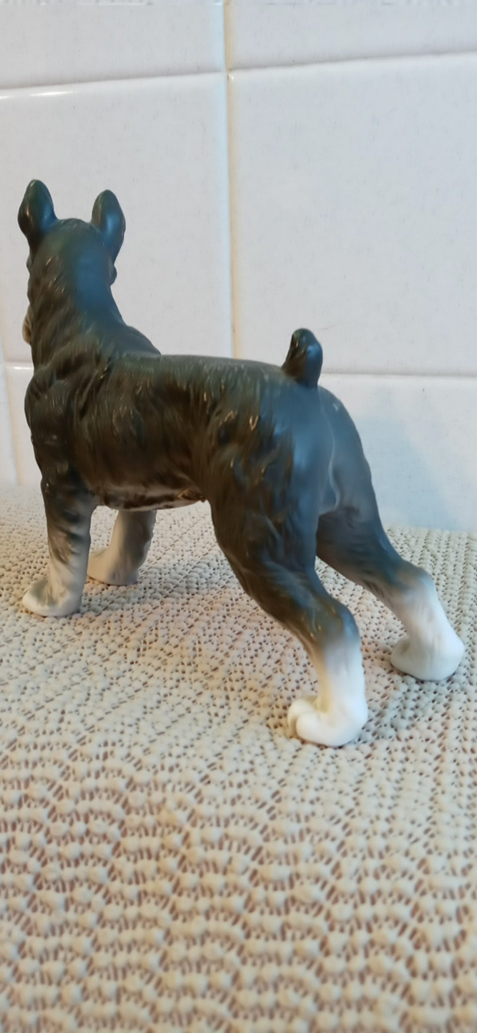 Vintage Japan Porcelain Schnauzer Dog Figurine Canine - Etsy