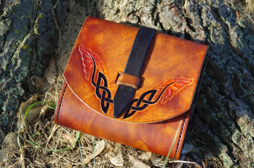 Large Leather Pouch W/ Small Inside Pocket - Etsy