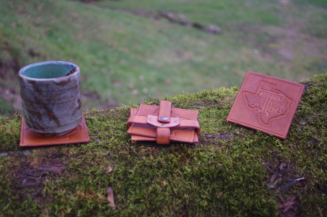 Custom Table Coasters, X4 With Storage Case - Etsy