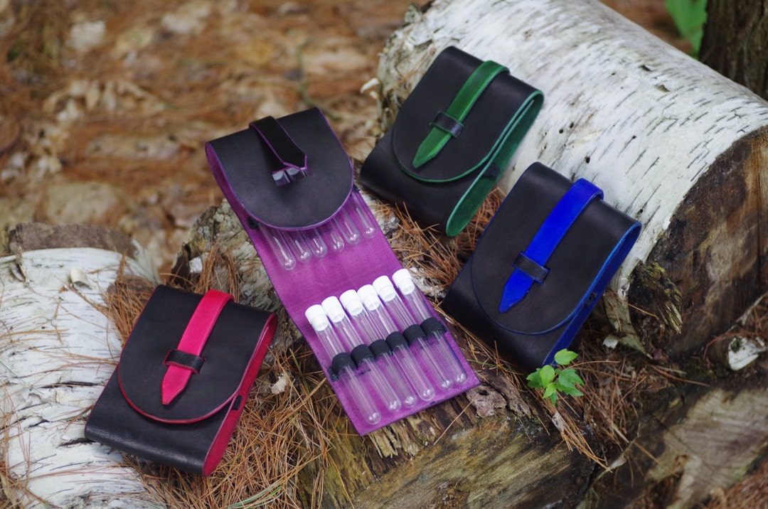 Potion Pouch, Leather - Vials Included - (mana / Health / Essential ...