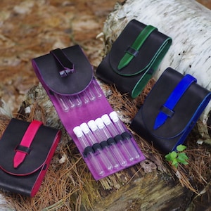 Potion Pouch, Leather - Vials Included - (mana / Health / Essential ...