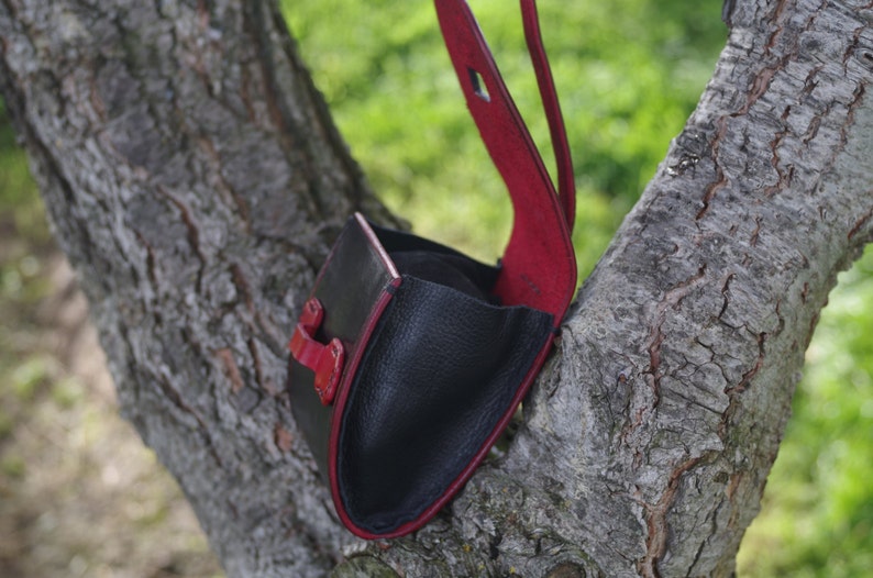 Customizable Leather Pouch With Strap Closure | Etsy