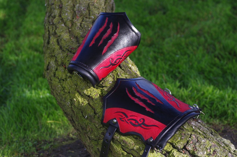 Larper Starter Kit Combo - Custom Leather Bracers, Potion Pouch ...