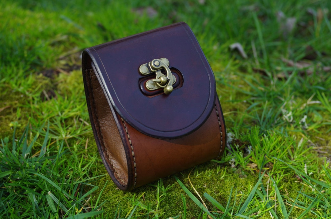 Leather Pouch With Swing Clasp Closure - Etsy