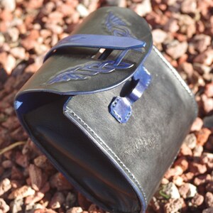 Large Leather Pouch W/ Small Inside Pocket - Etsy