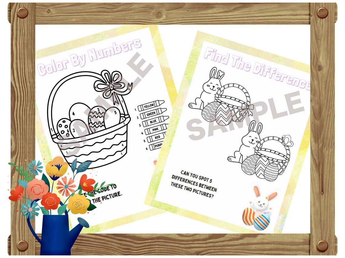 Easter Games Printable Easter Learning Games Easter Coloring | Etsy