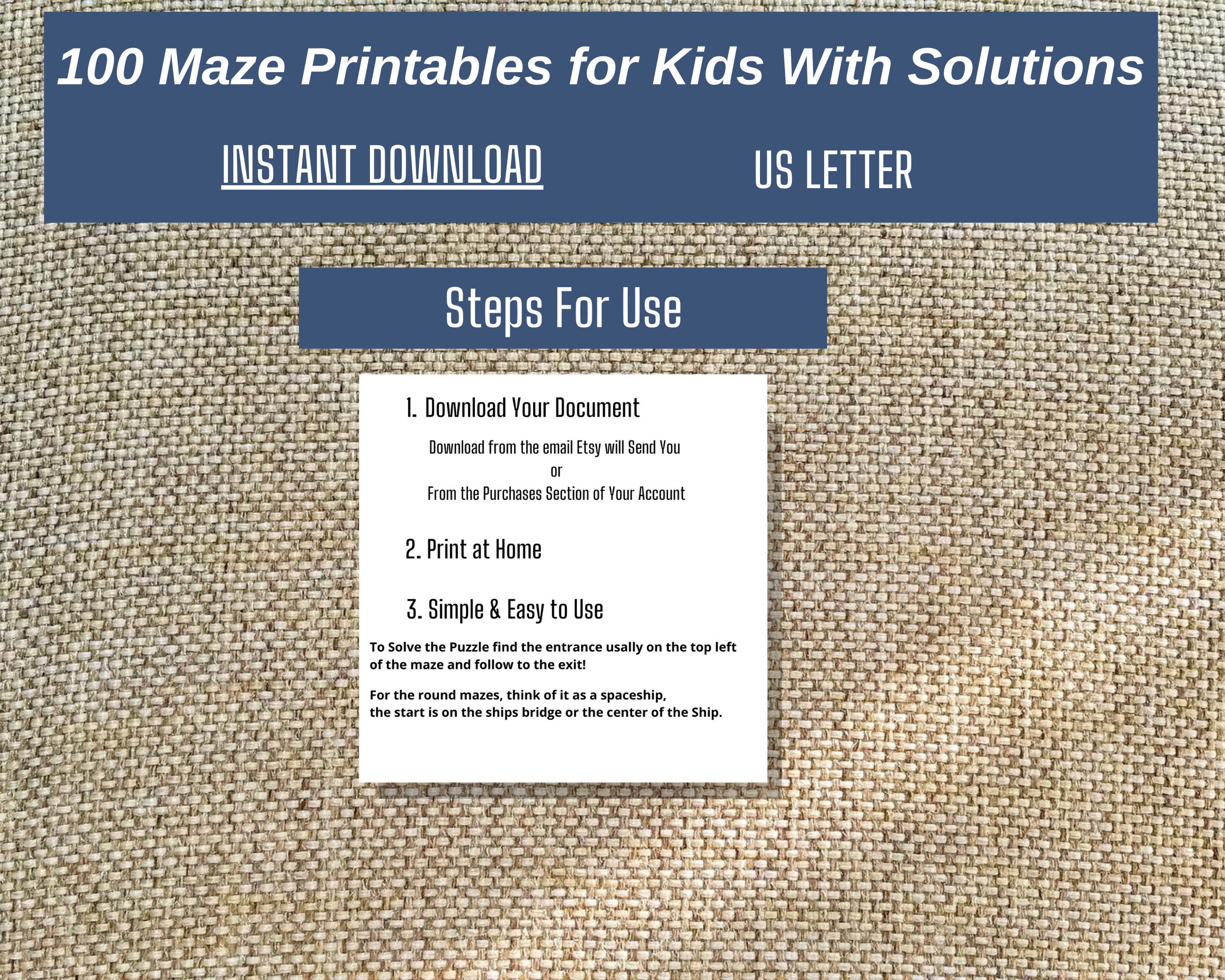 100 Printable Maze Puzzles for Adults and Teens, Brain Games for Adults ...