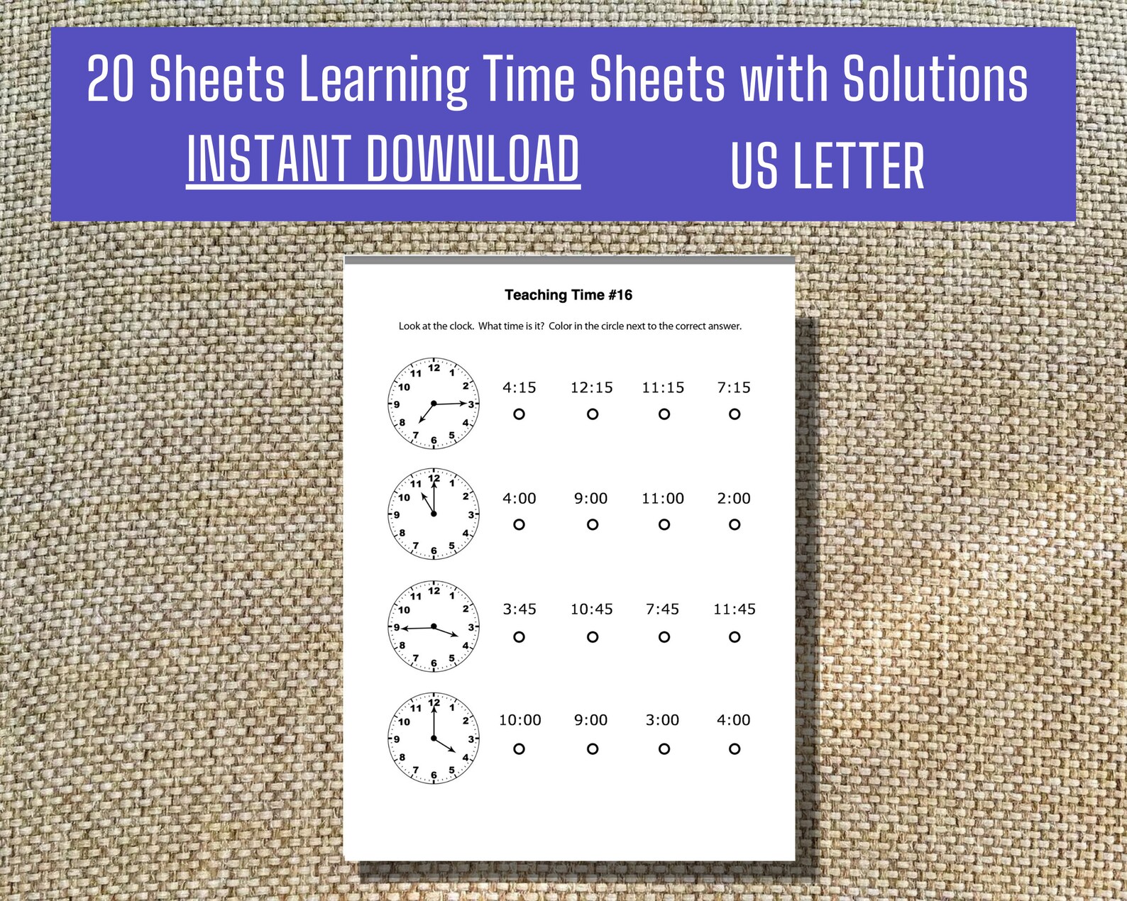 Learn How to Tell Time, Teach How to Tell Time, Help Kids Tell Time ...