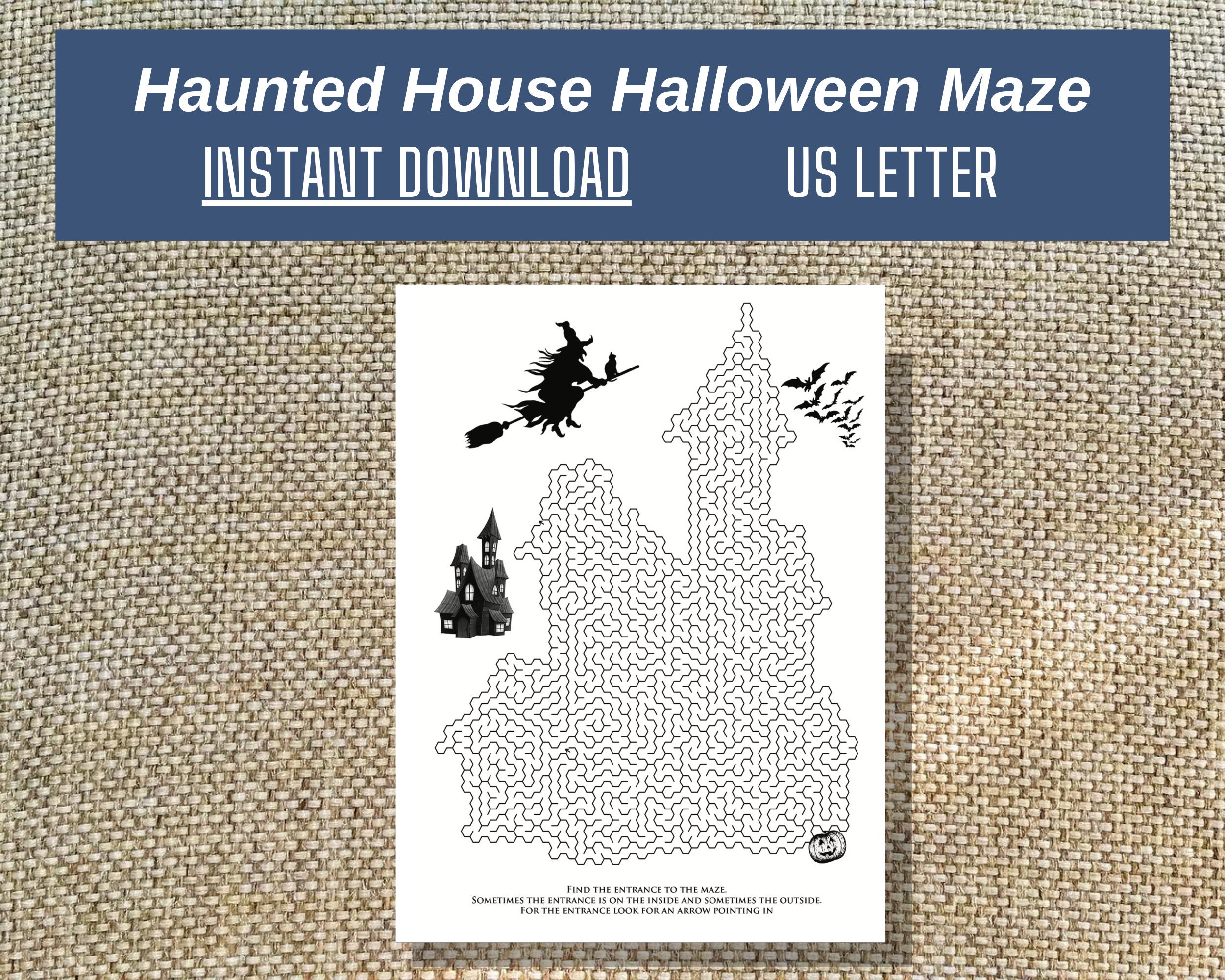 Maze Puzzles for Halloween, Maze Puzzles for Kids, Maze Puzzles for ...
