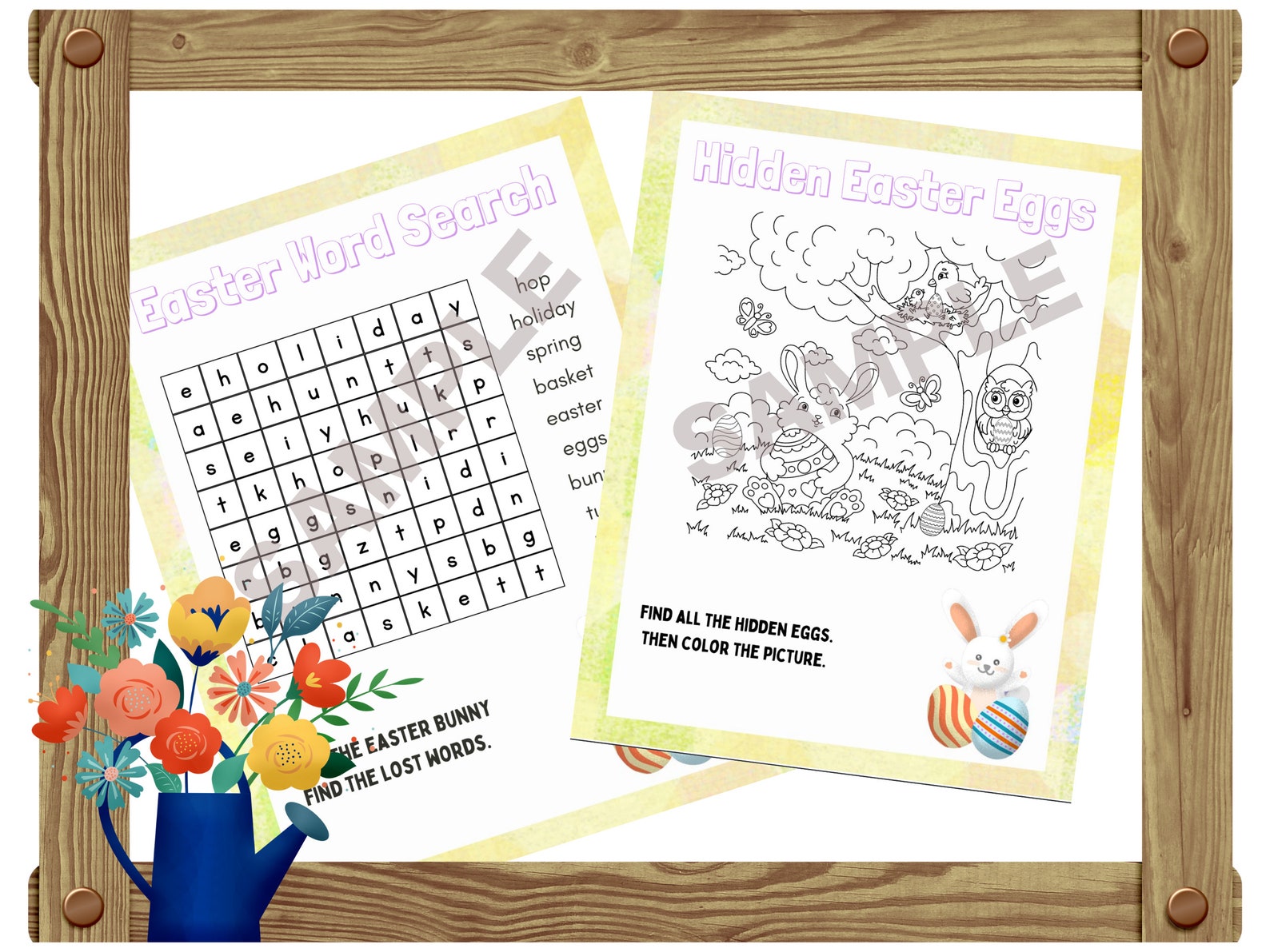 Easter Games Printable Easter Learning Games Easter Coloring | Etsy