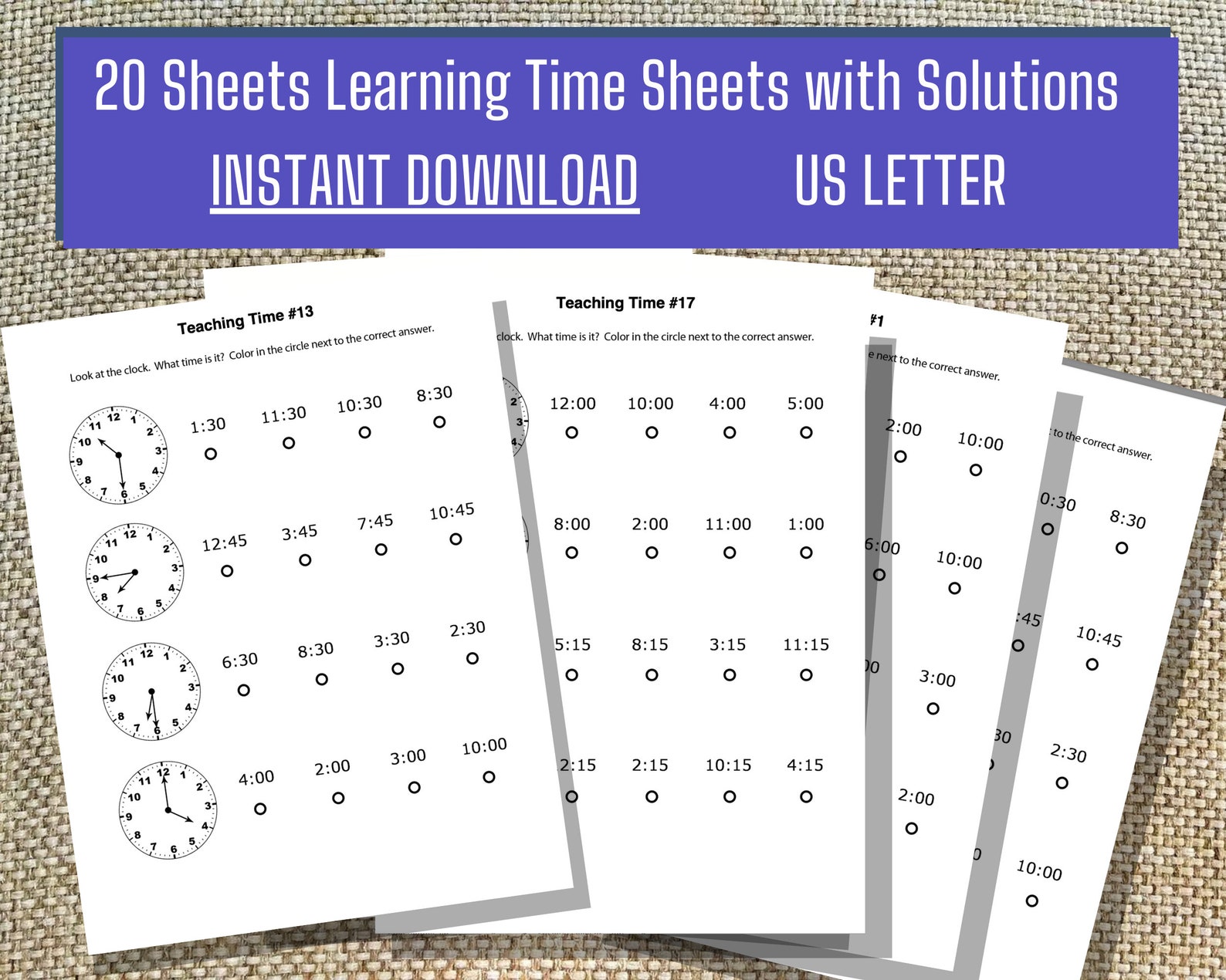 Learn How to Tell Time, Teach How to Tell Time, Help Kids Tell Time ...