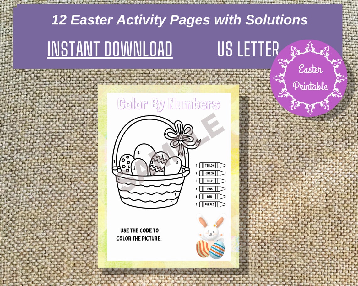 Easter Games Printable Easter Learning Games Easter Coloring - Etsy