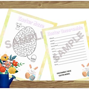 Easter Games Printable Easter Learning Games Easter Coloring | Etsy