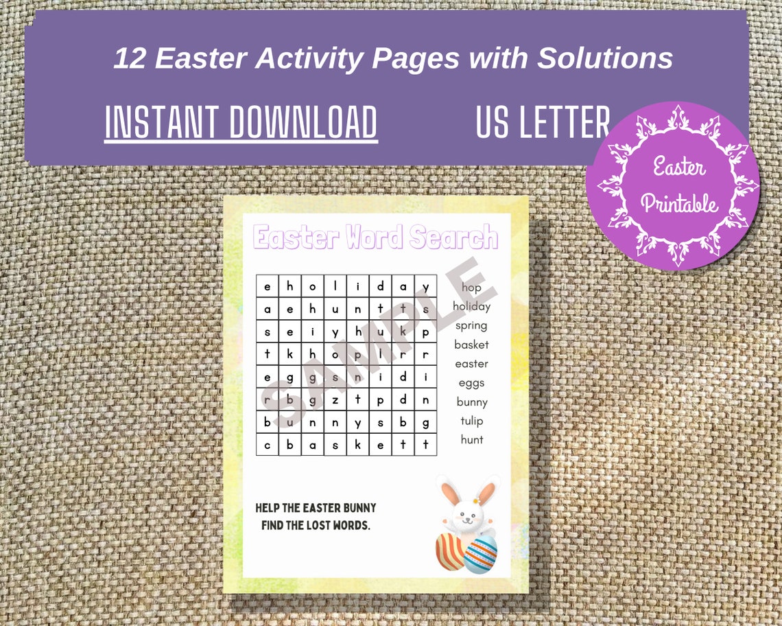 Easter Games Printable Easter Learning Games Easter Coloring - Etsy