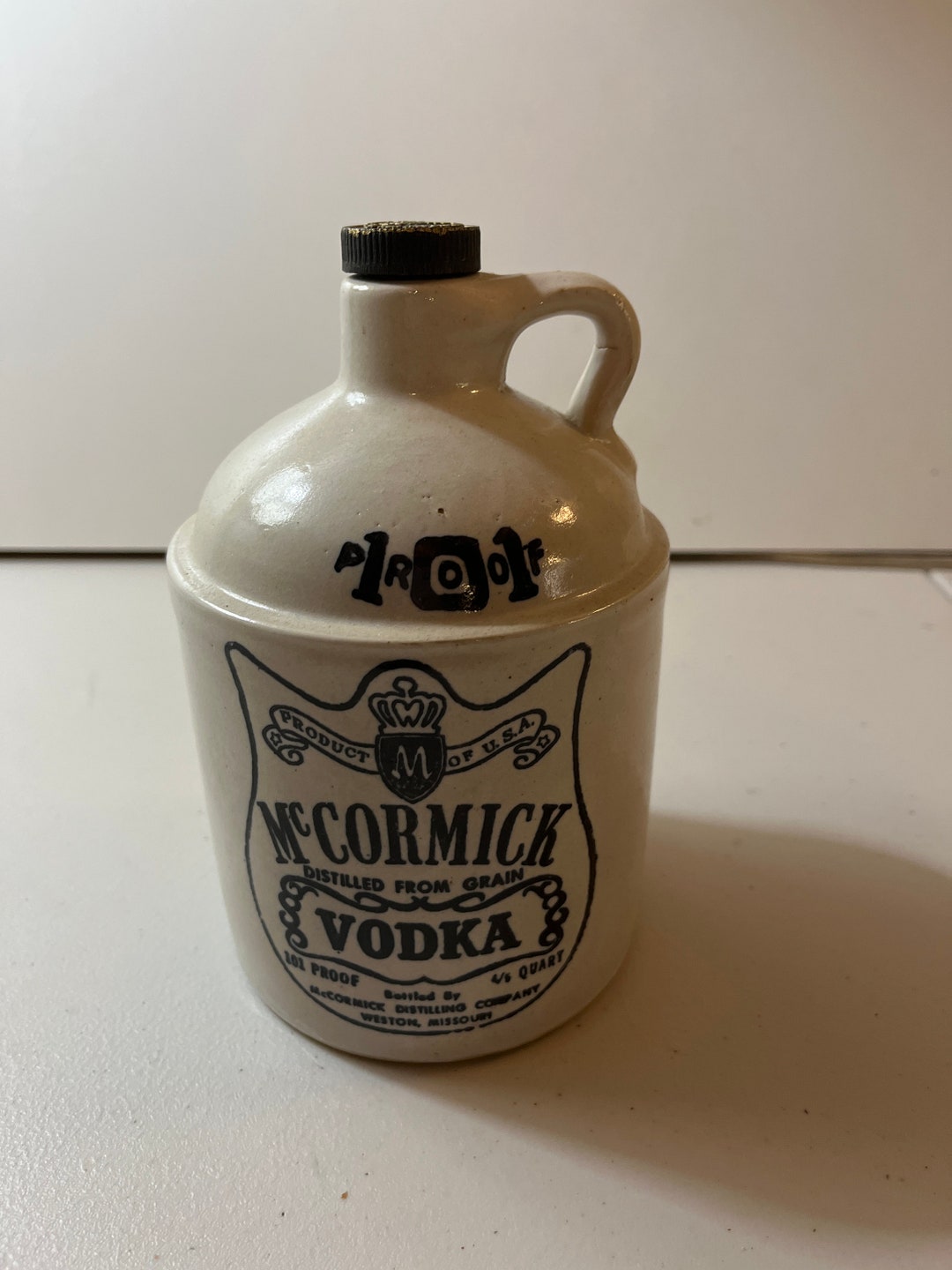 Vintage Mccormick Vodka Stoneware Jug - Etsy