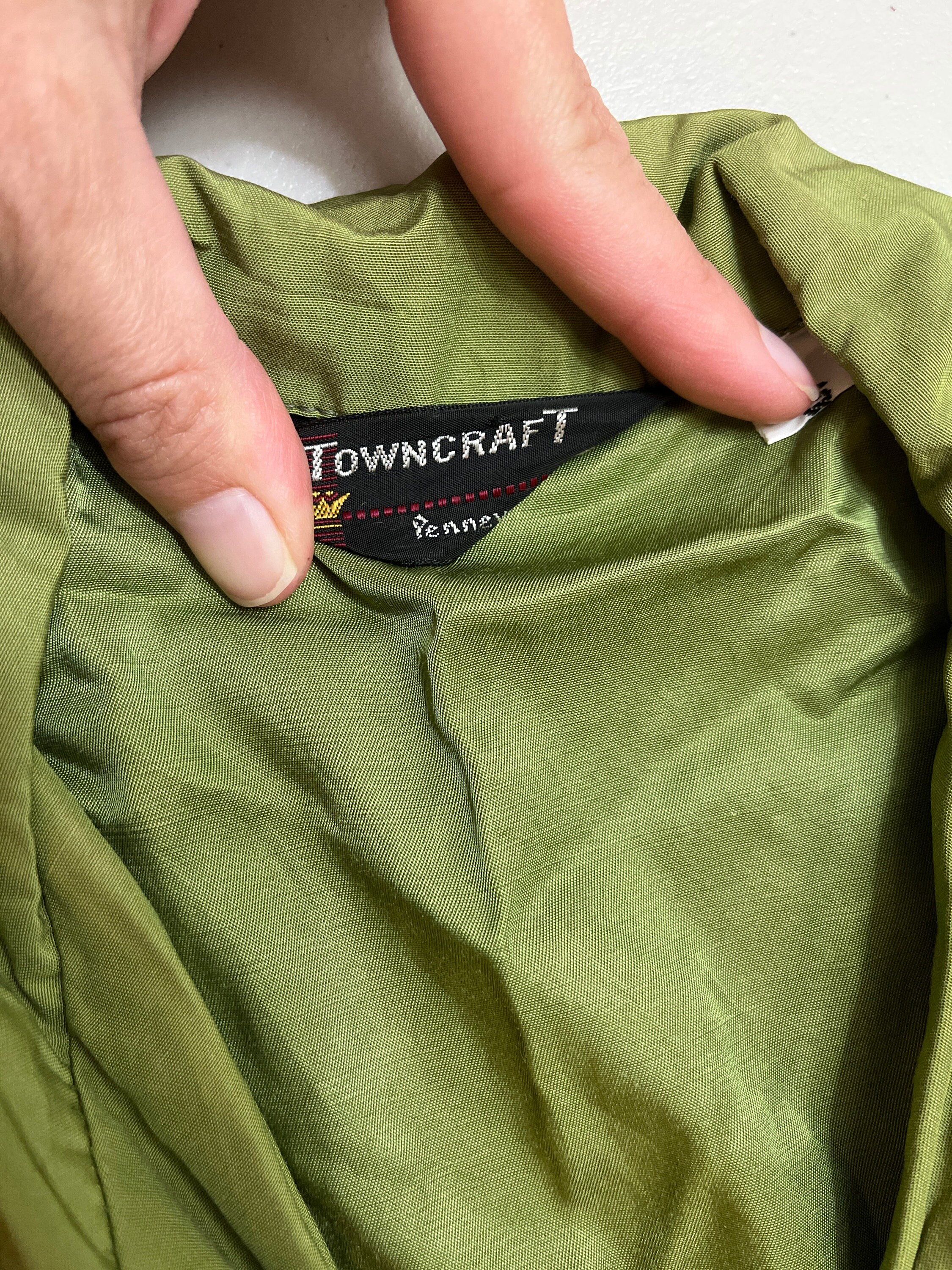 Vintage Towncraft Penneys Green Jacket Size S - Etsy