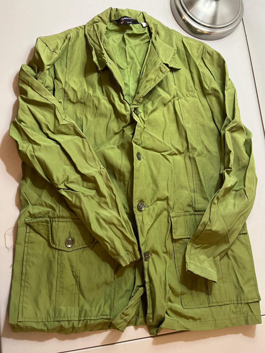 Vintage Towncraft Penneys Green Jacket Size S - Etsy